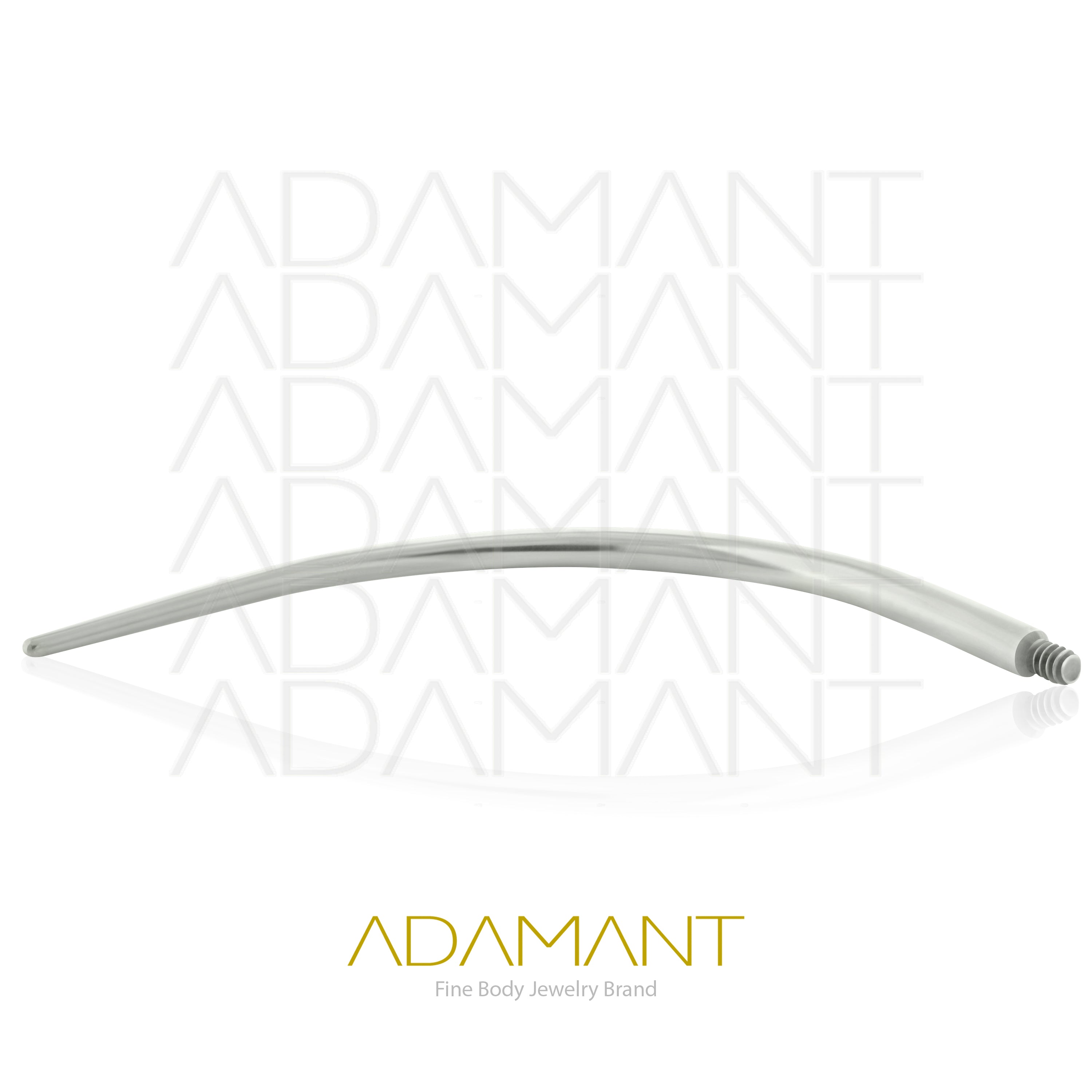 16g Threaded, Titanium (0.9mm threading patern), Curved Insertion Tapers