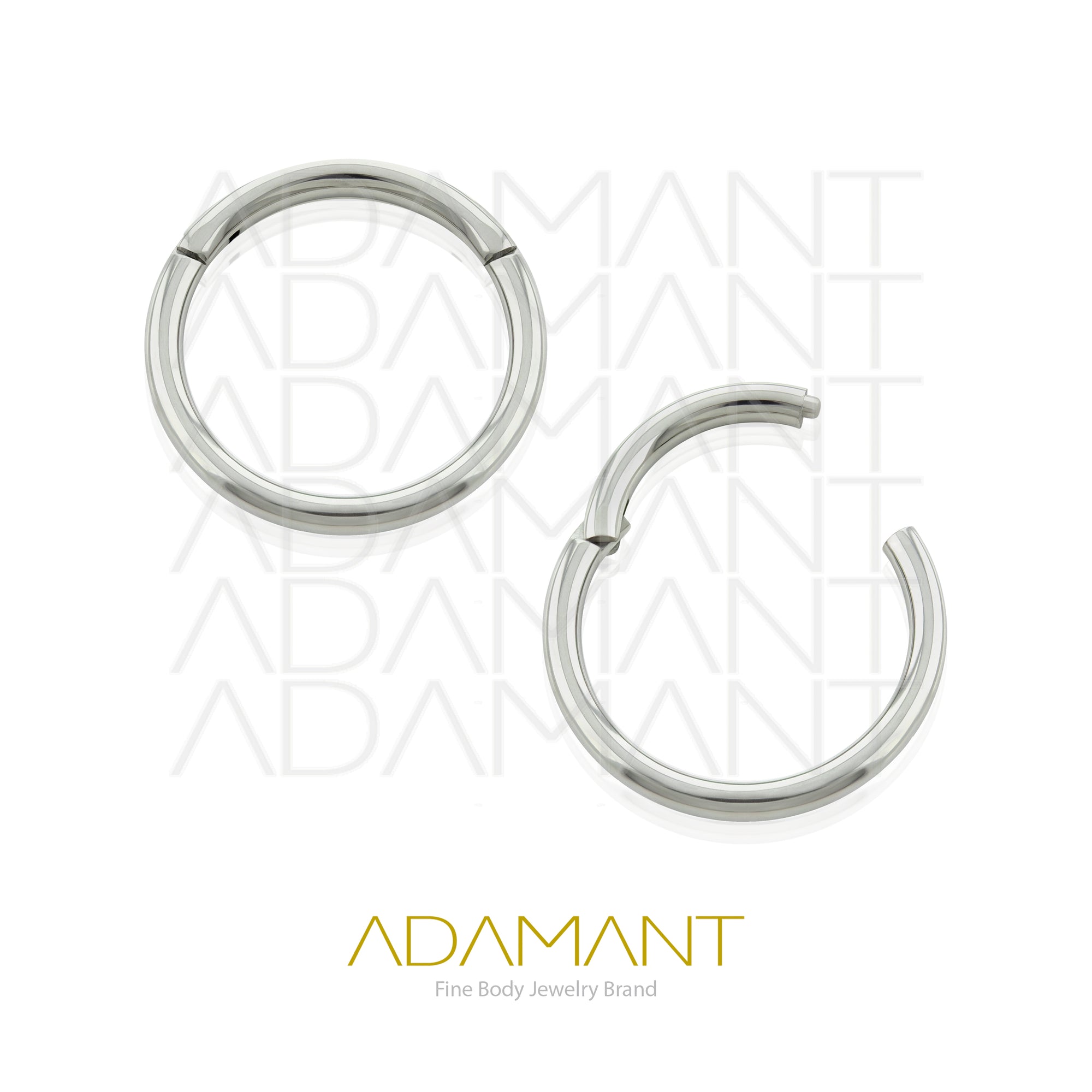 16g, Hinged Ring, Implant Grade Titanium — Adamant Body Jewelry